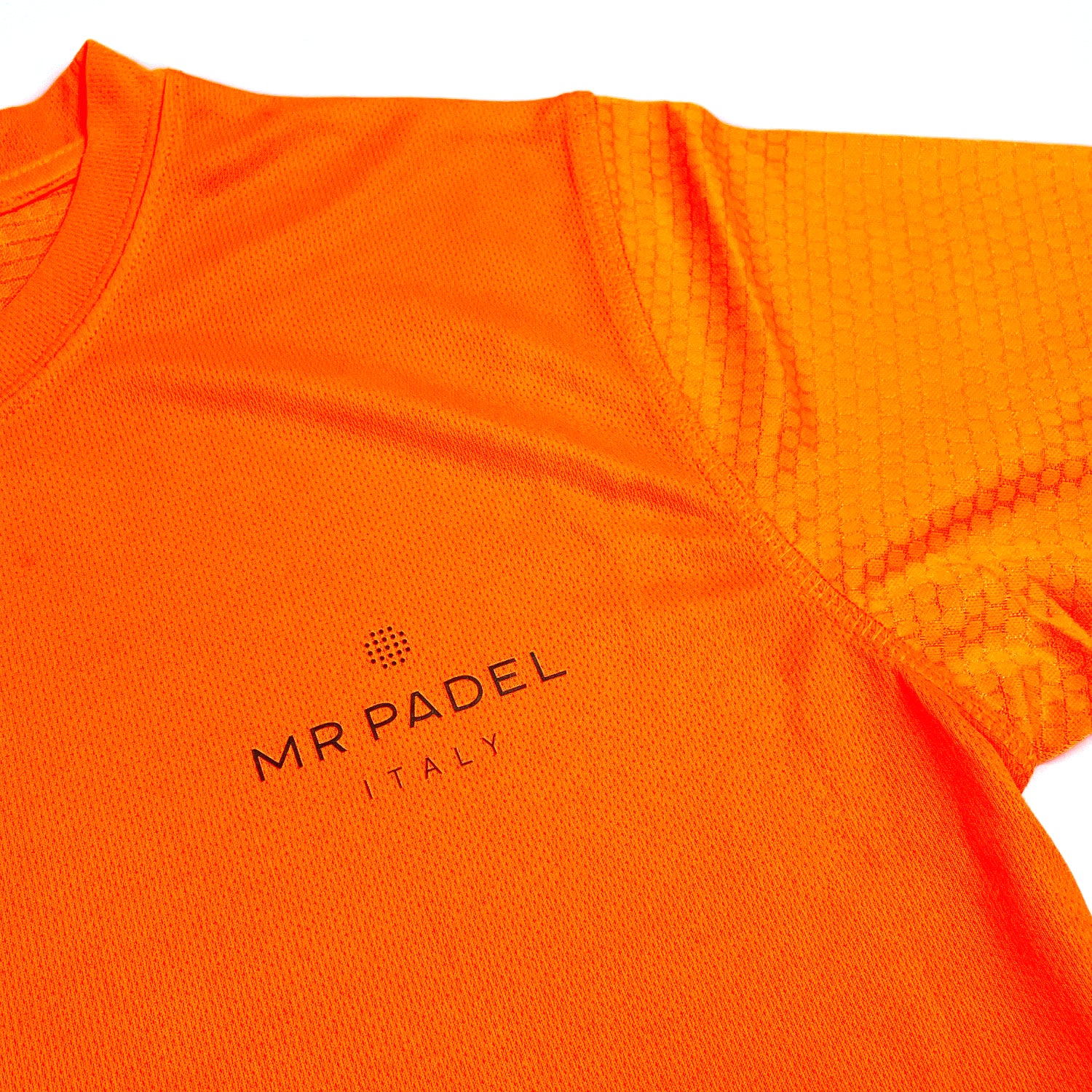 Mr Padel - Neon Orange - Men's Padel Shirt – mrpadel.com